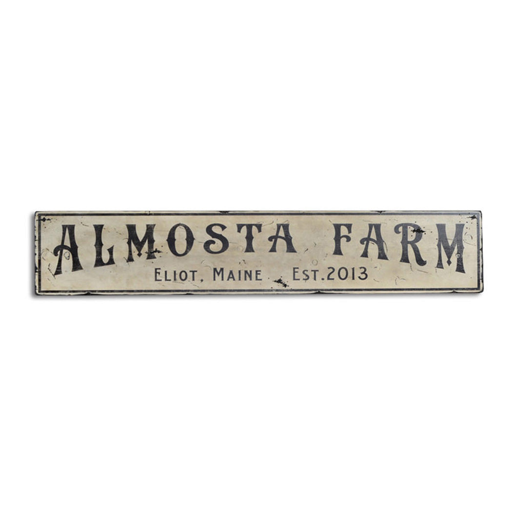 Farm Rustic Wood Sign – Lizton Sign Shop