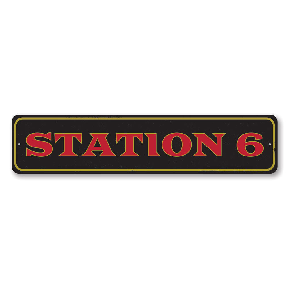 Station Number Sign – Lizton Sign Shop
