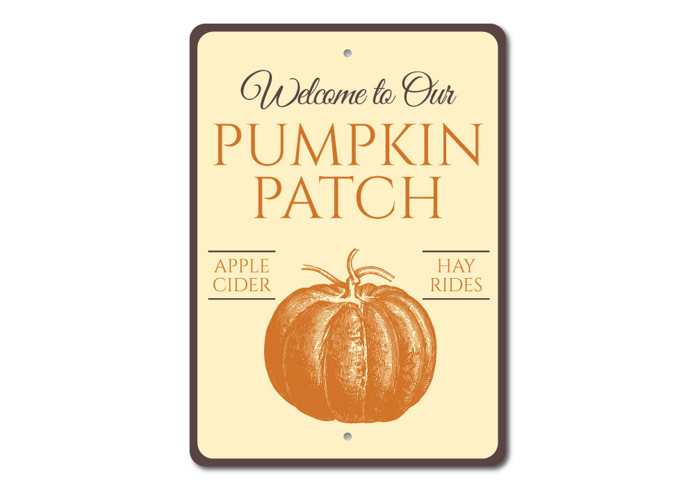 Welcome Pumpkin Patch Sign – Lizton Sign Shop