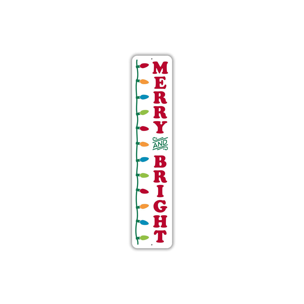 Christmas Lights Merry and Bright Sign – Lizton Sign Shop