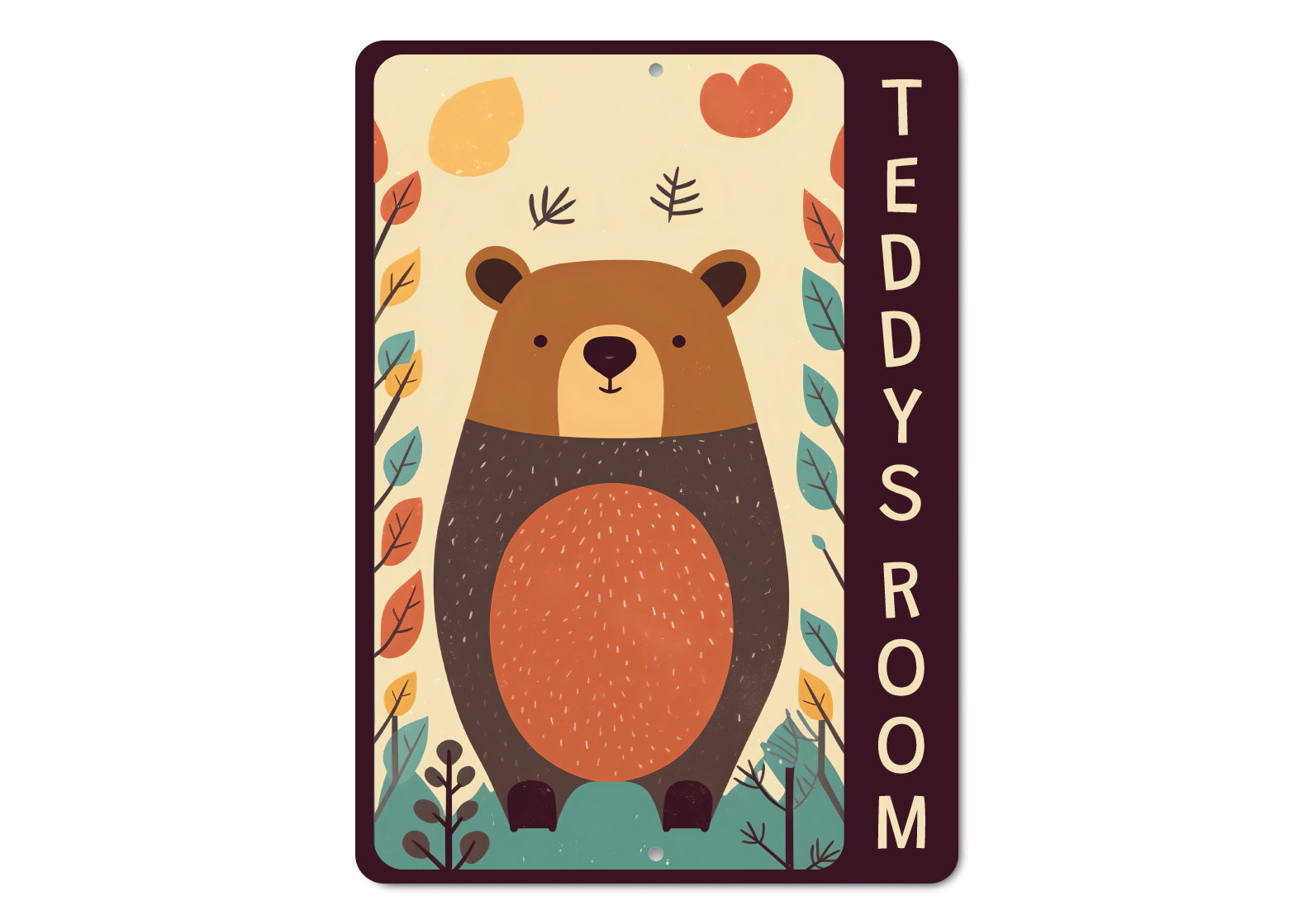 Teddy Bear Theme Kids Room Sign – Lizton Sign Shop