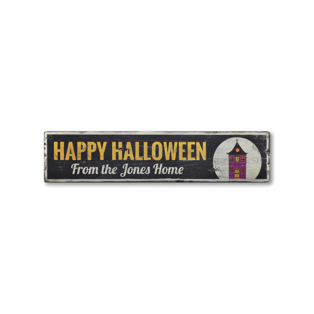 Spooky Haunted House Rustic Wood Sign – Lizton Sign Shop