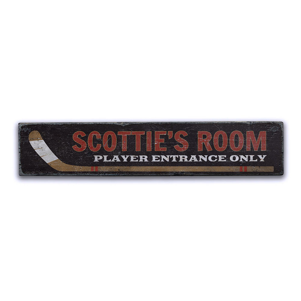 Hockey Rustic Wood Sign – Lizton Sign Shop