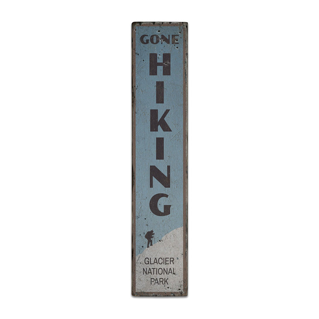 Gone Hiking Vertical Rustic Wood Sign – Lizton Sign Shop