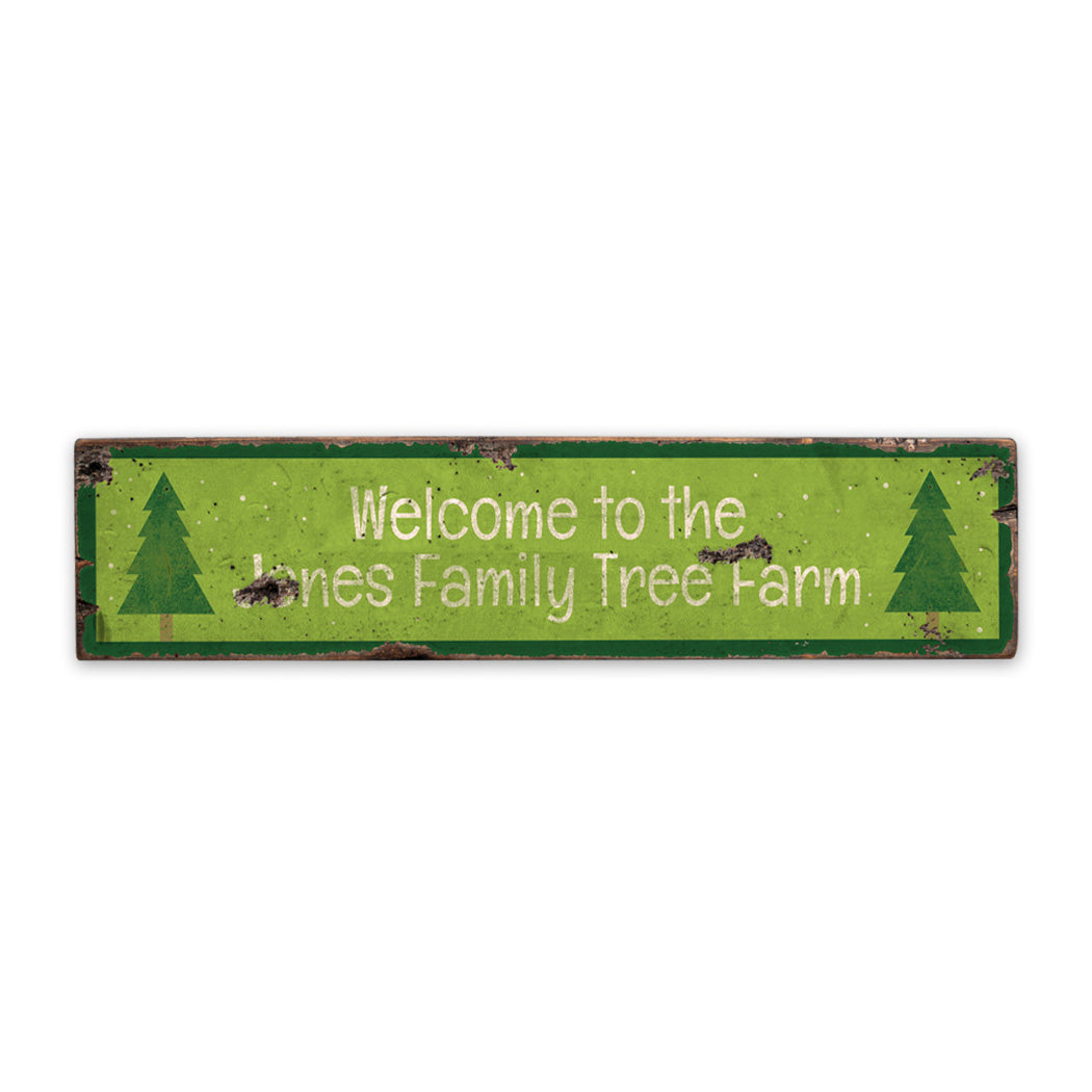 Tree Farm Rustic Wood Sign – Lizton Sign Shop