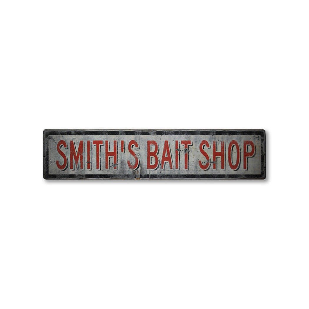 Bait Shop Rustic Wood Sign – Lizton Sign Shop
