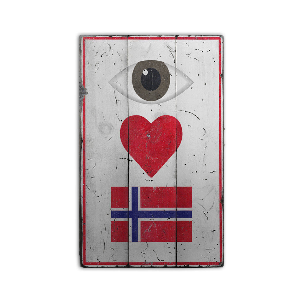 I Love Denmark Rustic Wood Sign – Lizton Sign Shop