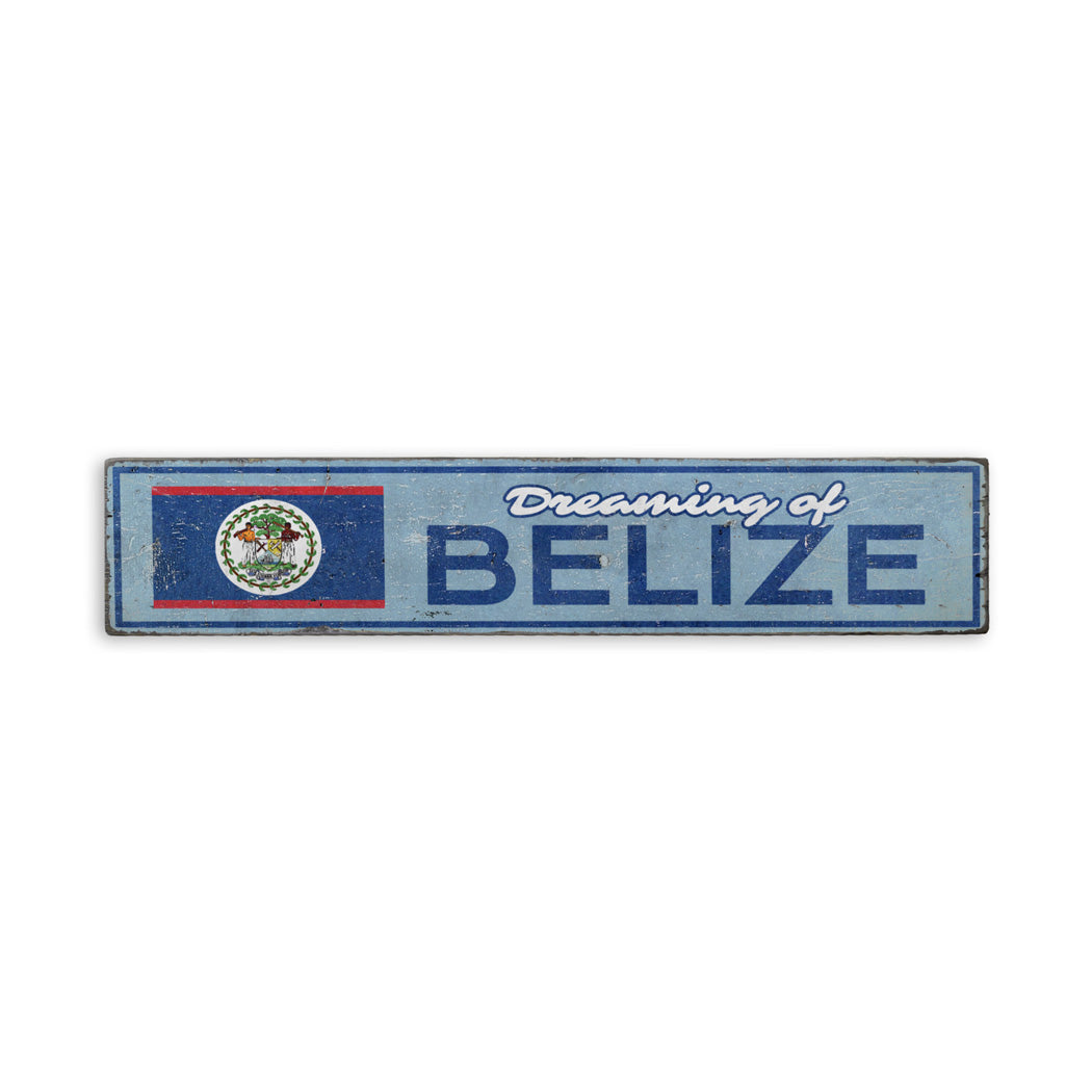 Belize Rustic Wood Sign – Lizton Sign Shop
