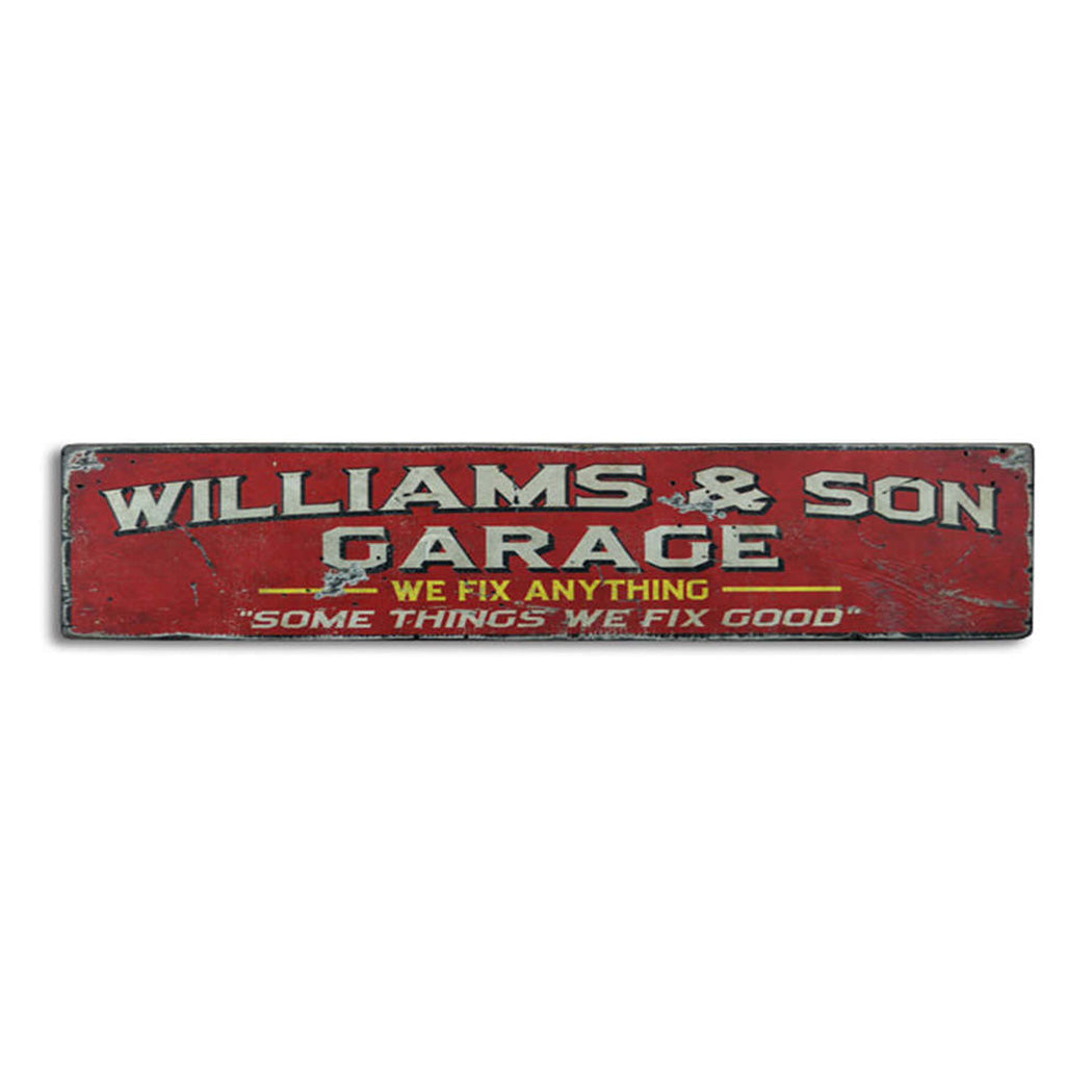 Mechanic Rustic Wood Sign – Lizton Sign Shop