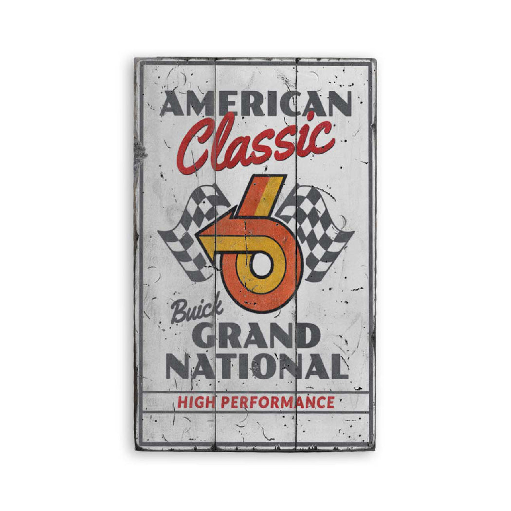 Buick Grand National Rustic Wood Sign – Lizton Sign Shop