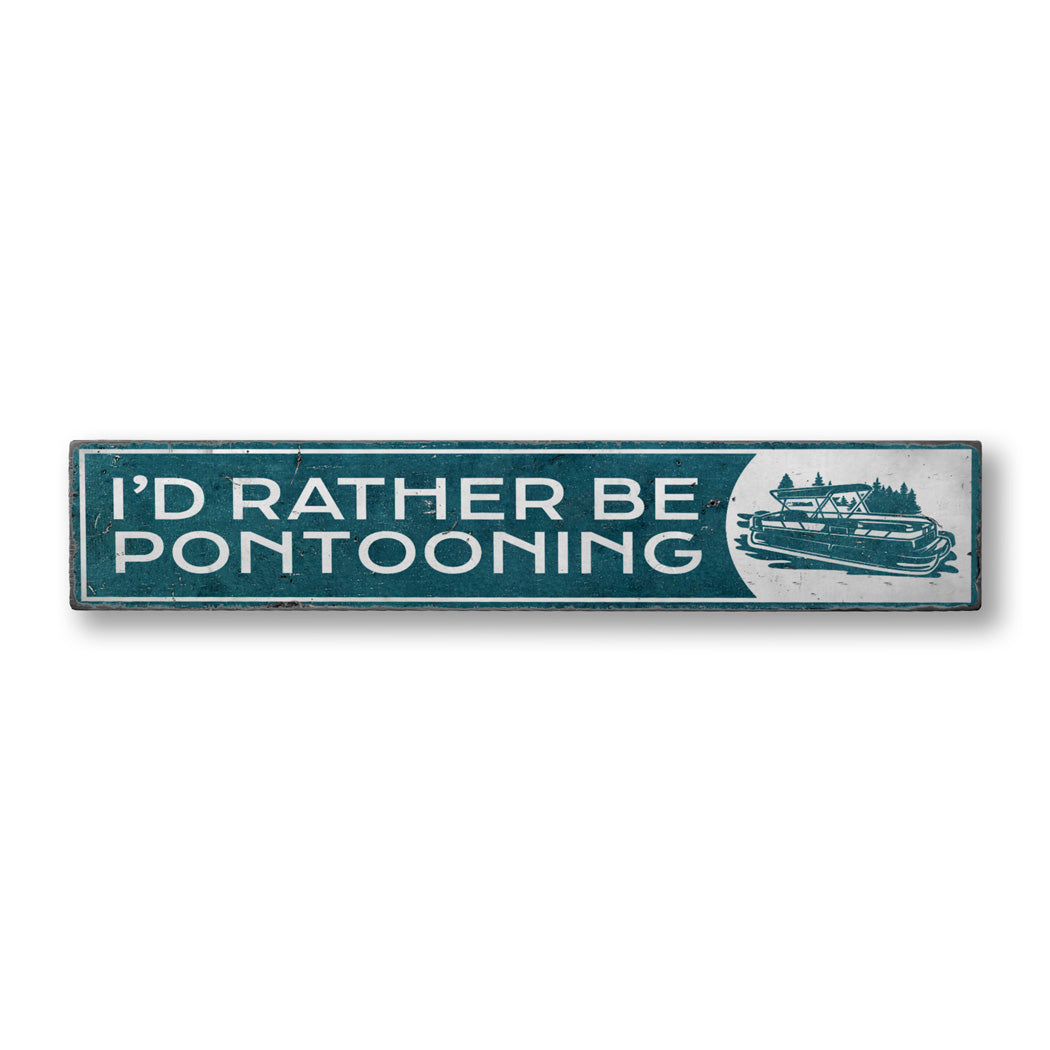 Pontoon Lover Wood Sign – Lizton Sign Shop