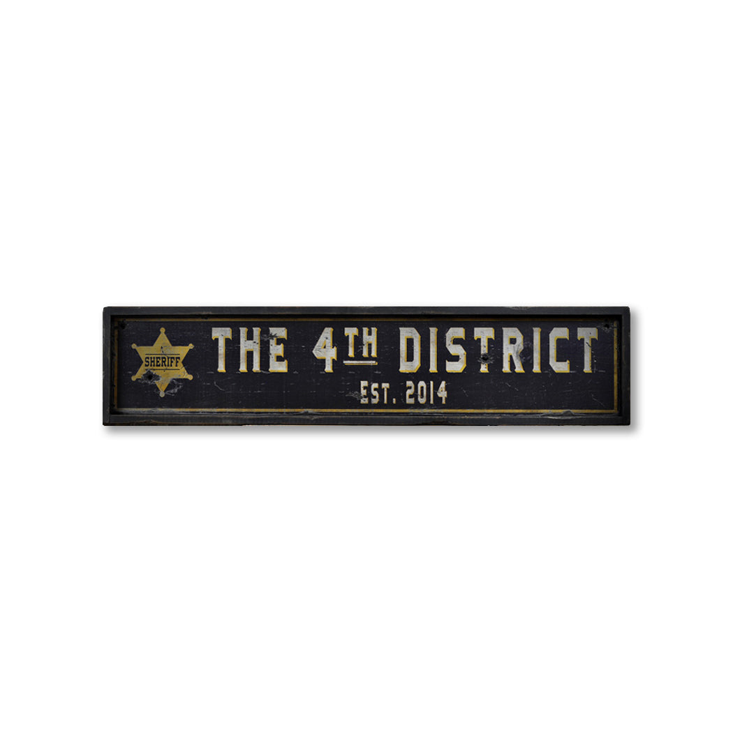 Police Rustic Wood Sign – Lizton Sign Shop