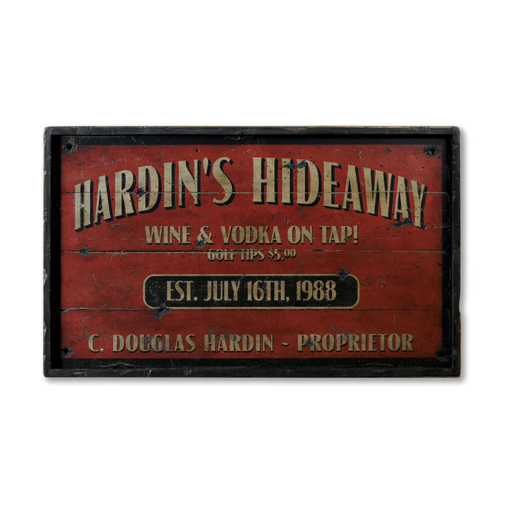 Proprietor Rustic Wood Sign – Lizton Sign Shop