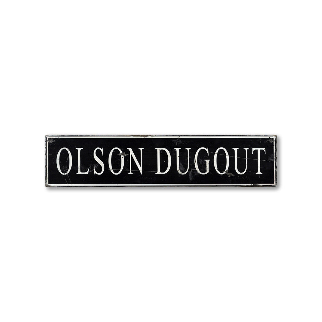 Family Baseball Dugout Rustic Wood Sign – Lizton Sign Shop