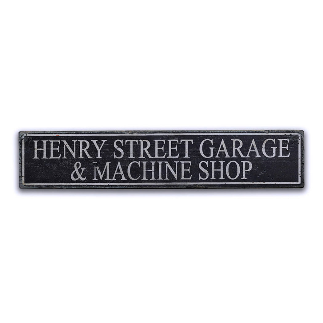 Machine Shop Rustic Wood Sign – Lizton Sign Shop