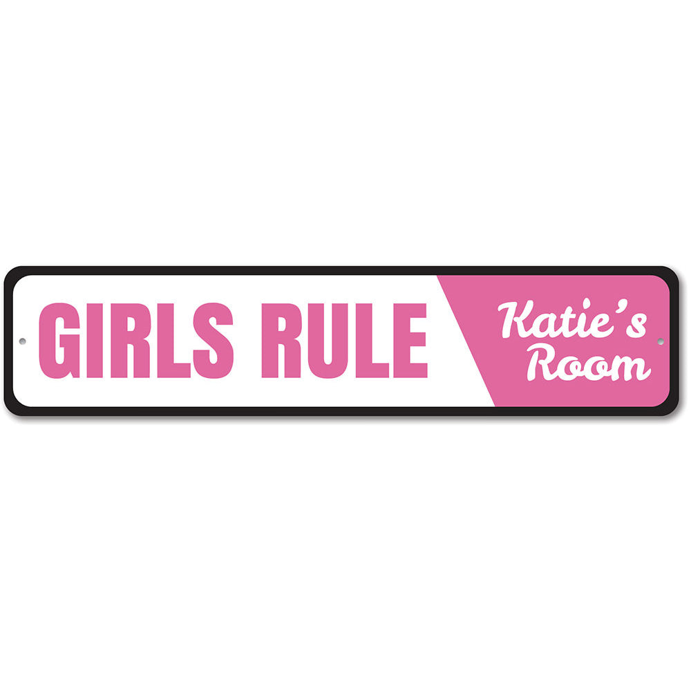 Girls Rule Sign – Lizton Sign Shop