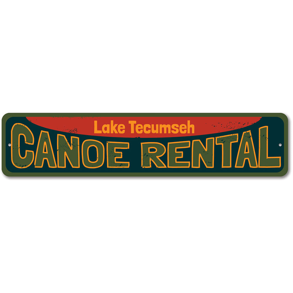 Canoe Rental Sign – Lizton Sign Shop