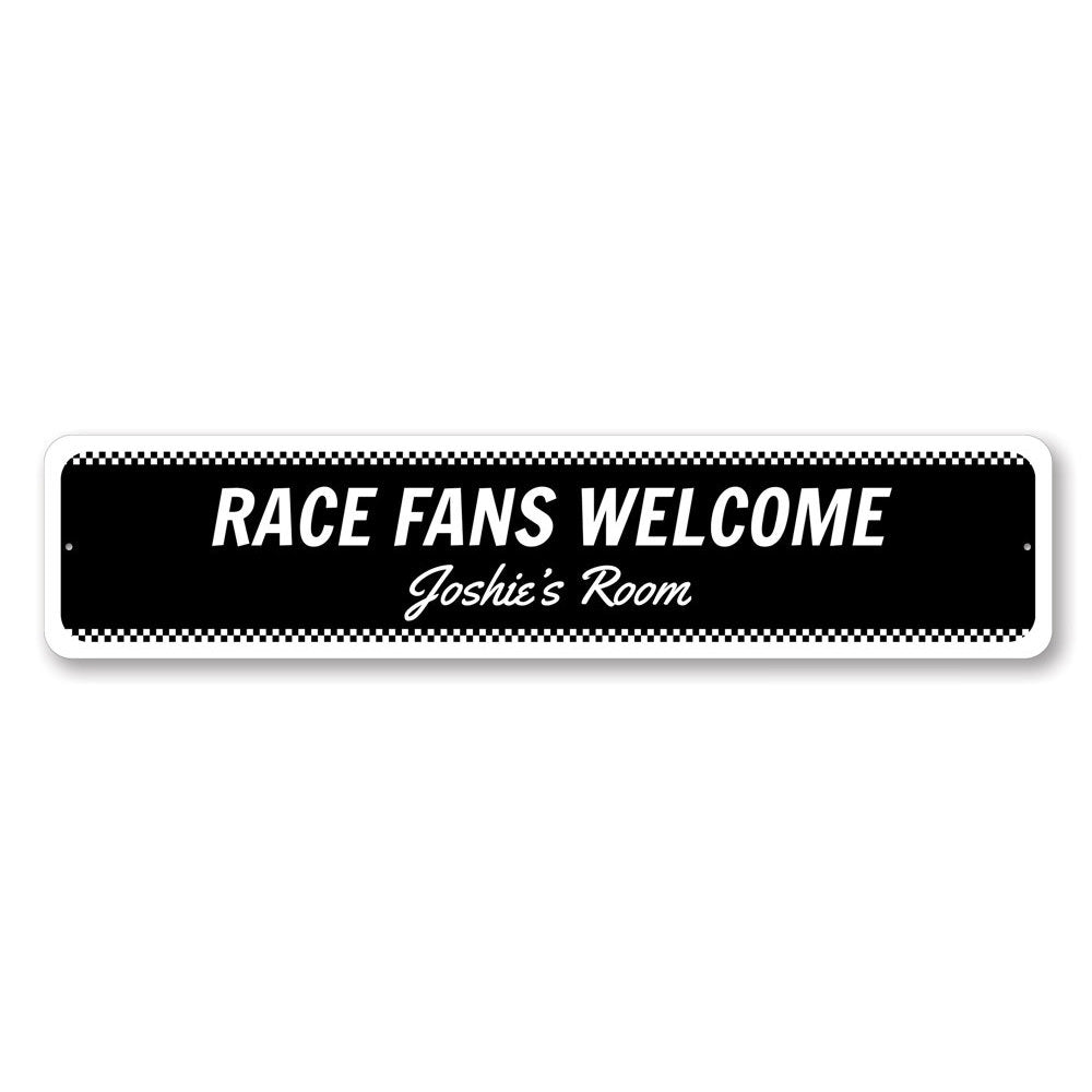 Welcome Race Fans Sign – Lizton Sign Shop