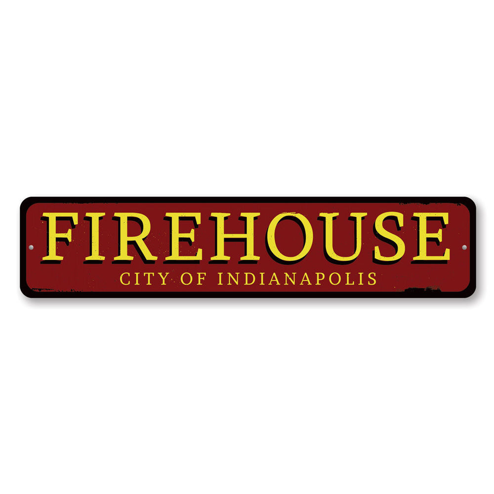 Firehouse City Sign – Lizton Sign Shop