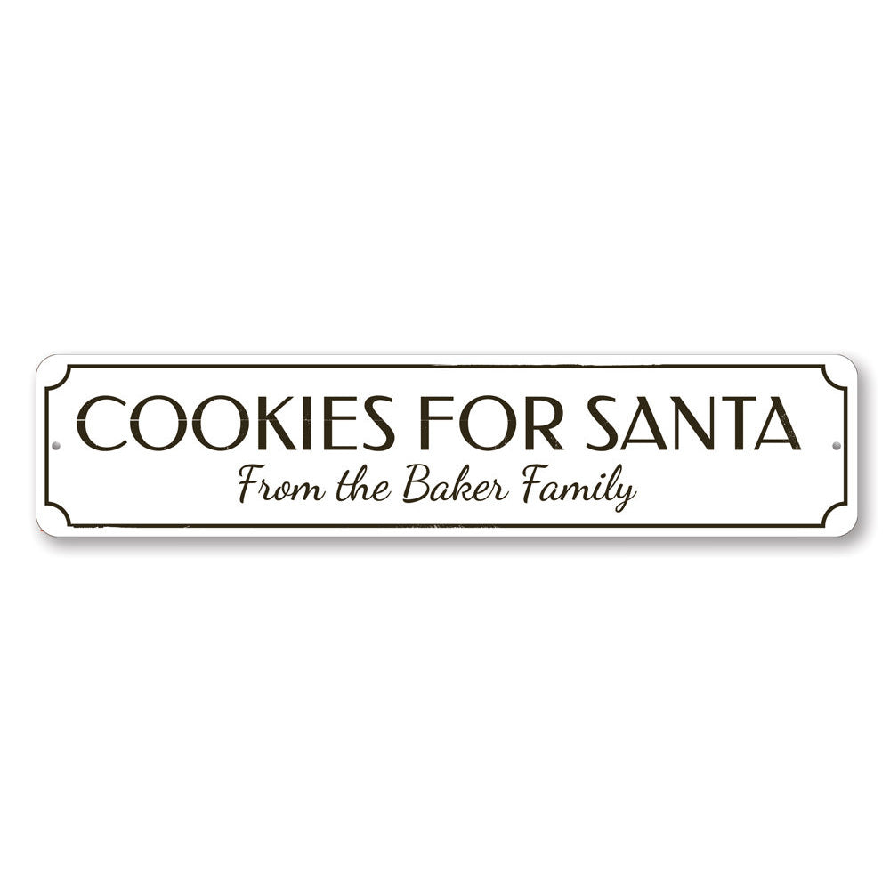 Santa's Cookies Sign – Lizton Sign Shop