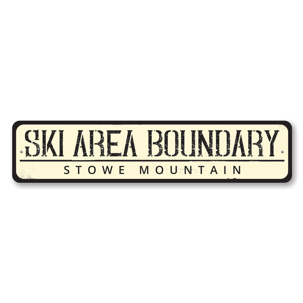 Ski Area Boundary Sign – Lizton Sign Shop