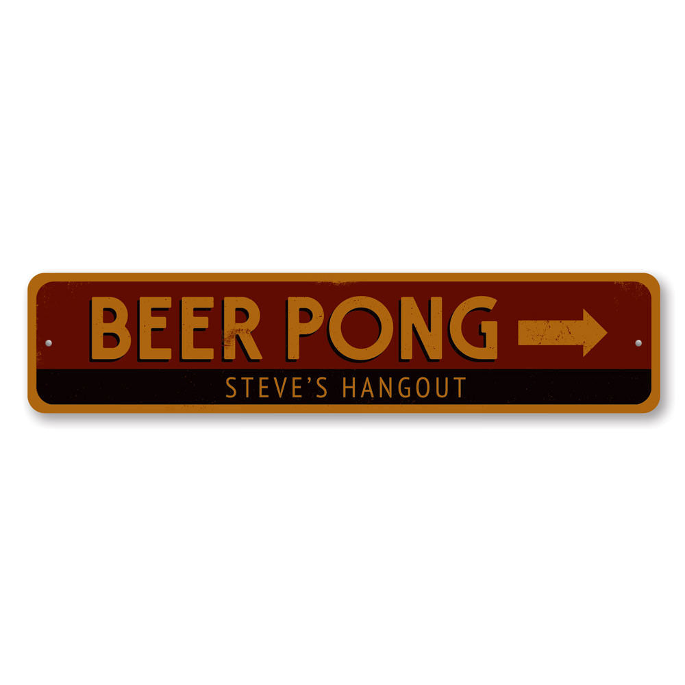 Beer Pong Arrow Sign – Lizton Sign Shop