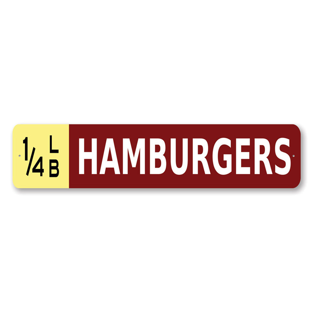 Quarter Lb Hamburger Sign – Lizton Sign Shop