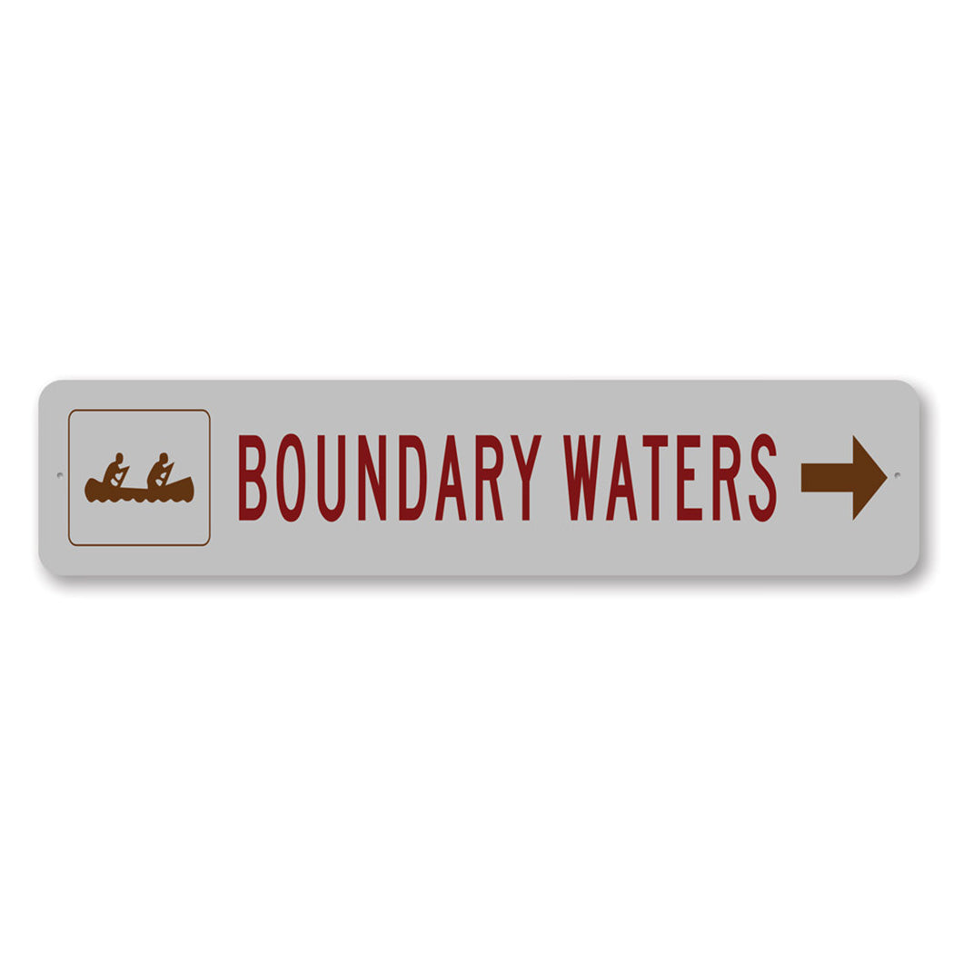 Boundary Canoe And Kayak Waters Sign – Lizton Sign Shop