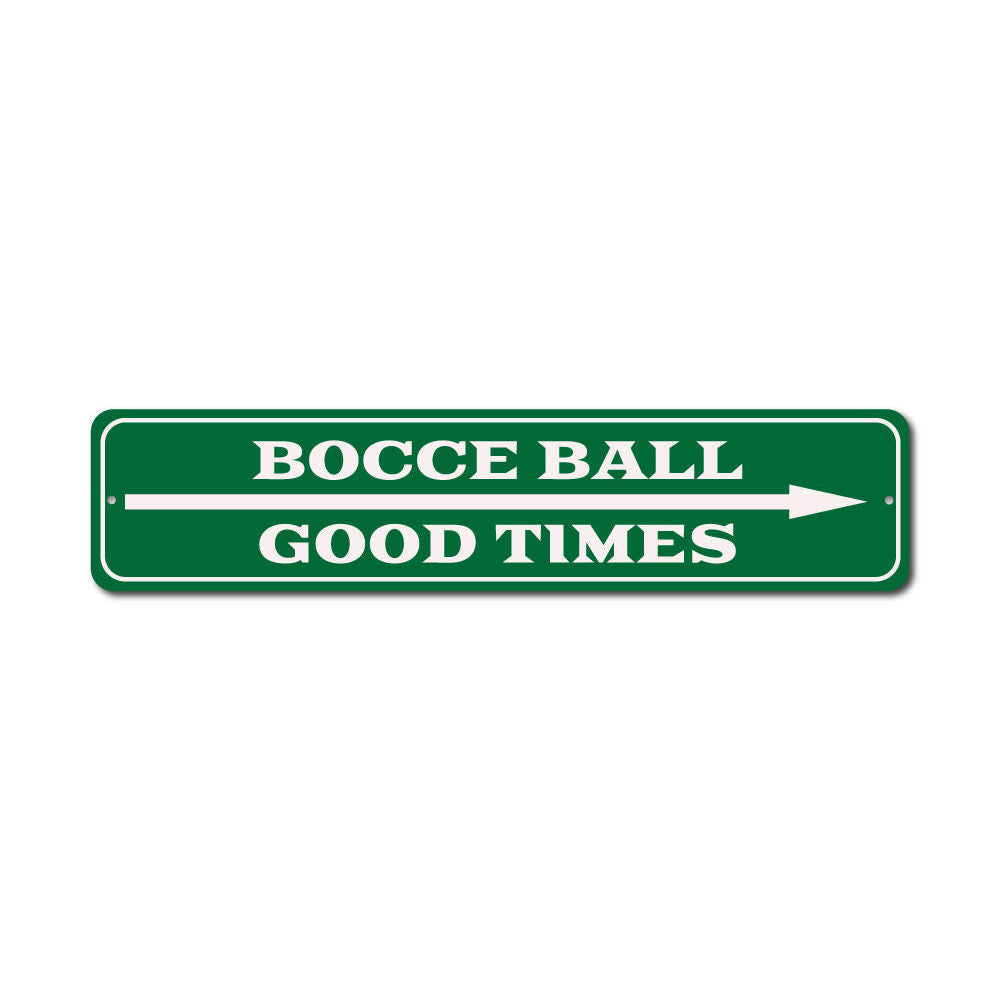 Bocce Ball Arrow Sign – Lizton Sign Shop