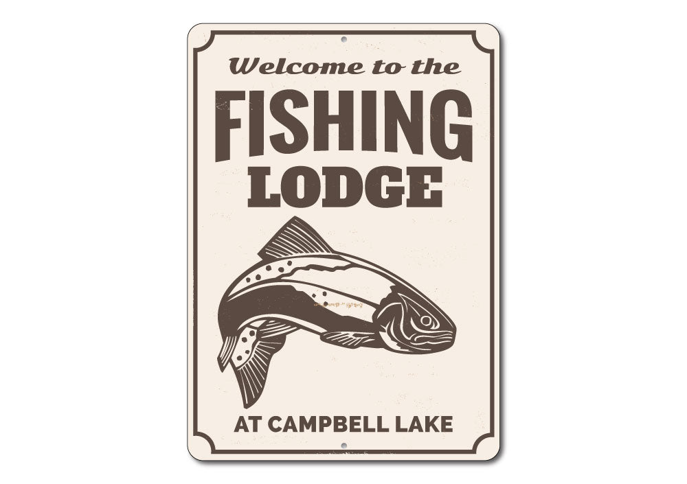 Fishing Lodge Welcome Sign – Lizton Sign Shop