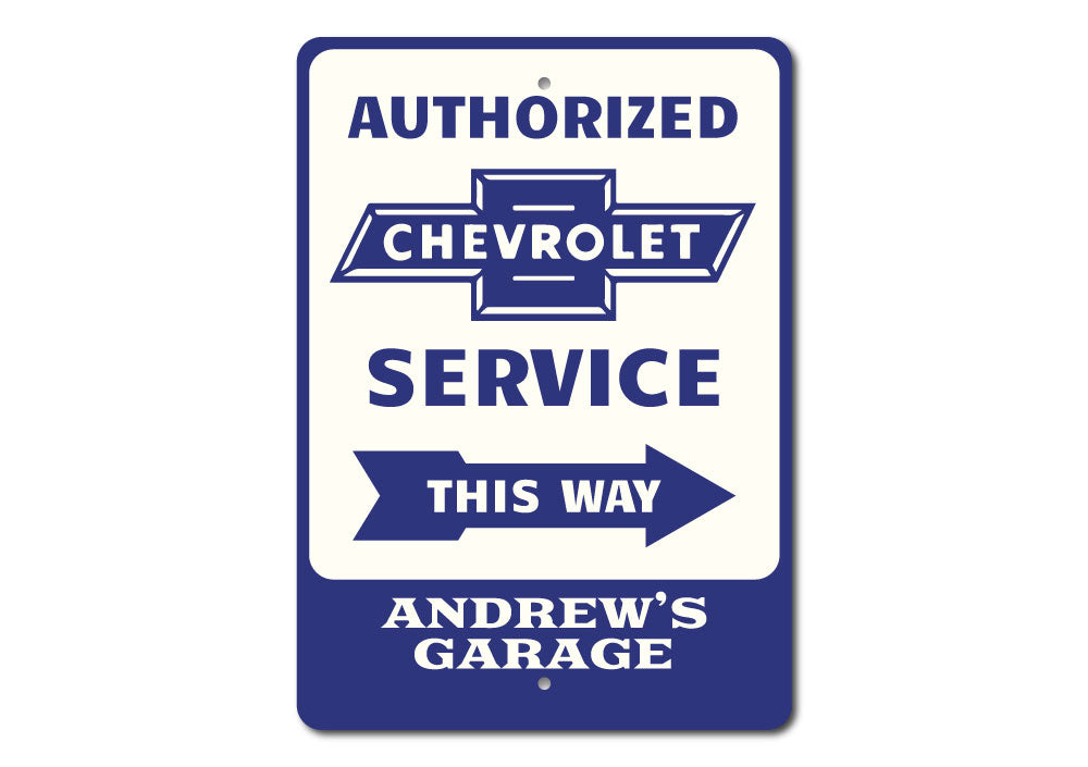 Chevrolet Service Sign – Lizton Sign Shop