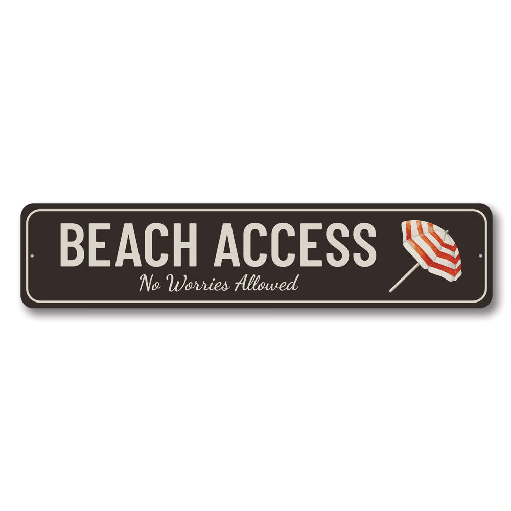 Beach Access Sign – Lizton Sign Shop