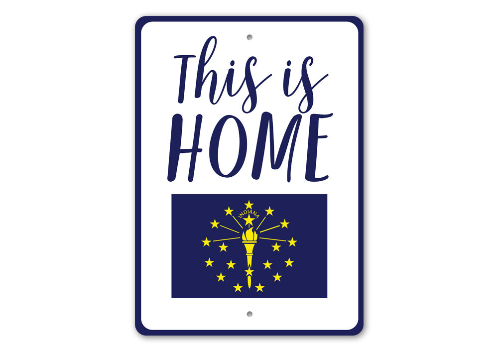 Indiana Home Sign Indiana Home State Sign – The Good Co.