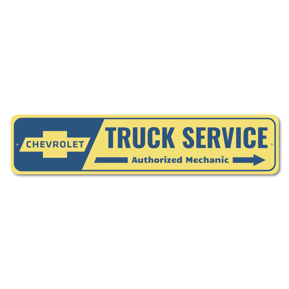 Chevy Truck Service Sign – Lizton Sign Shop