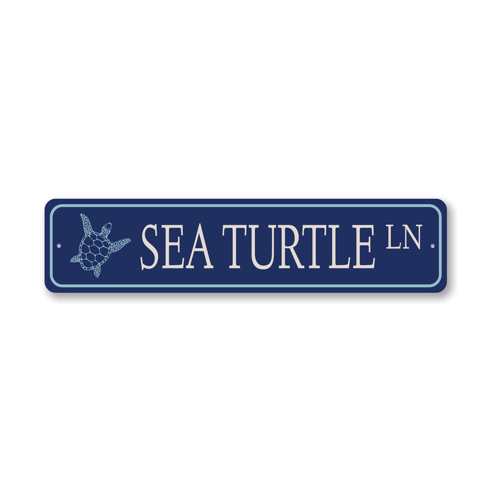 Sea Turtle Street Sign – Lizton Sign Shop
