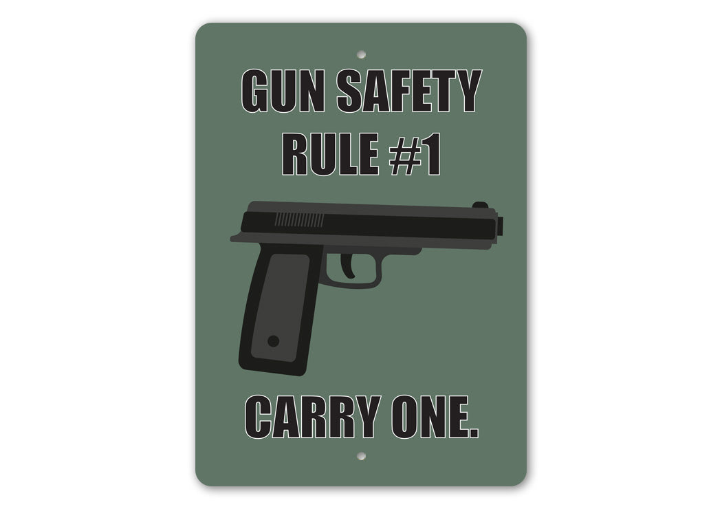 Gun Rule #1 Sign – Lizton Sign Shop