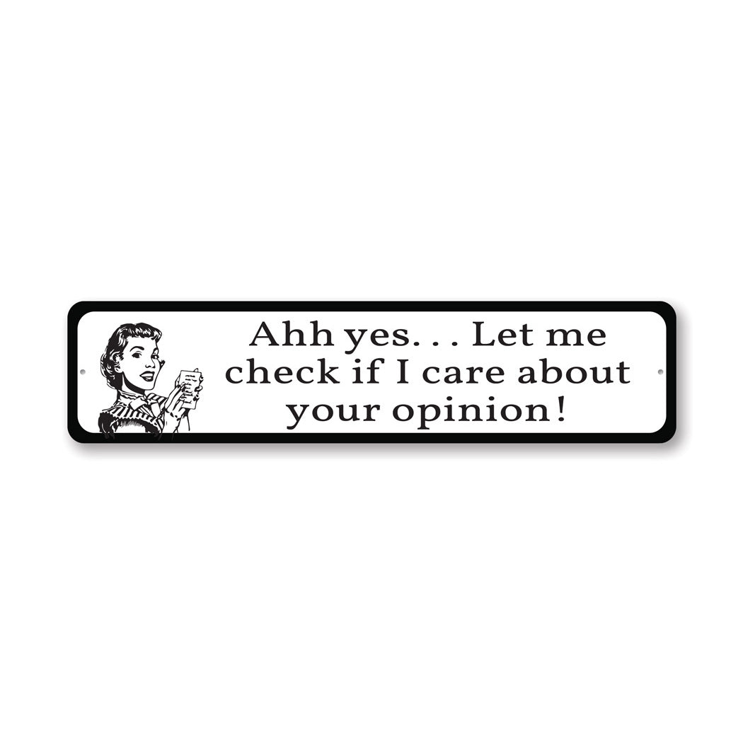 Retro Sarcasm Sign – Lizton Sign Shop