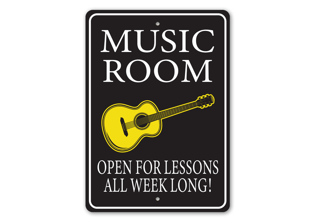Music Room Lessons Open Sign – Lizton Sign Shop