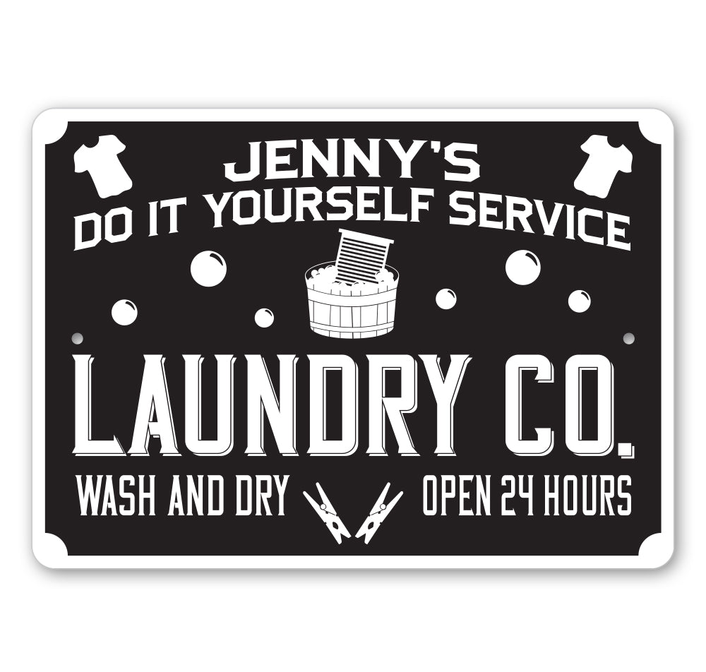 Do It Yourself Laundry Service Sign – Lizton Sign Shop