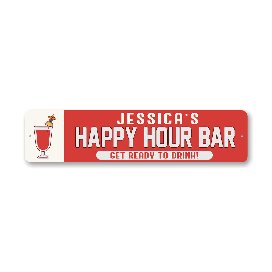 Custom Happy Hour Bar Sign – Lizton Sign Shop