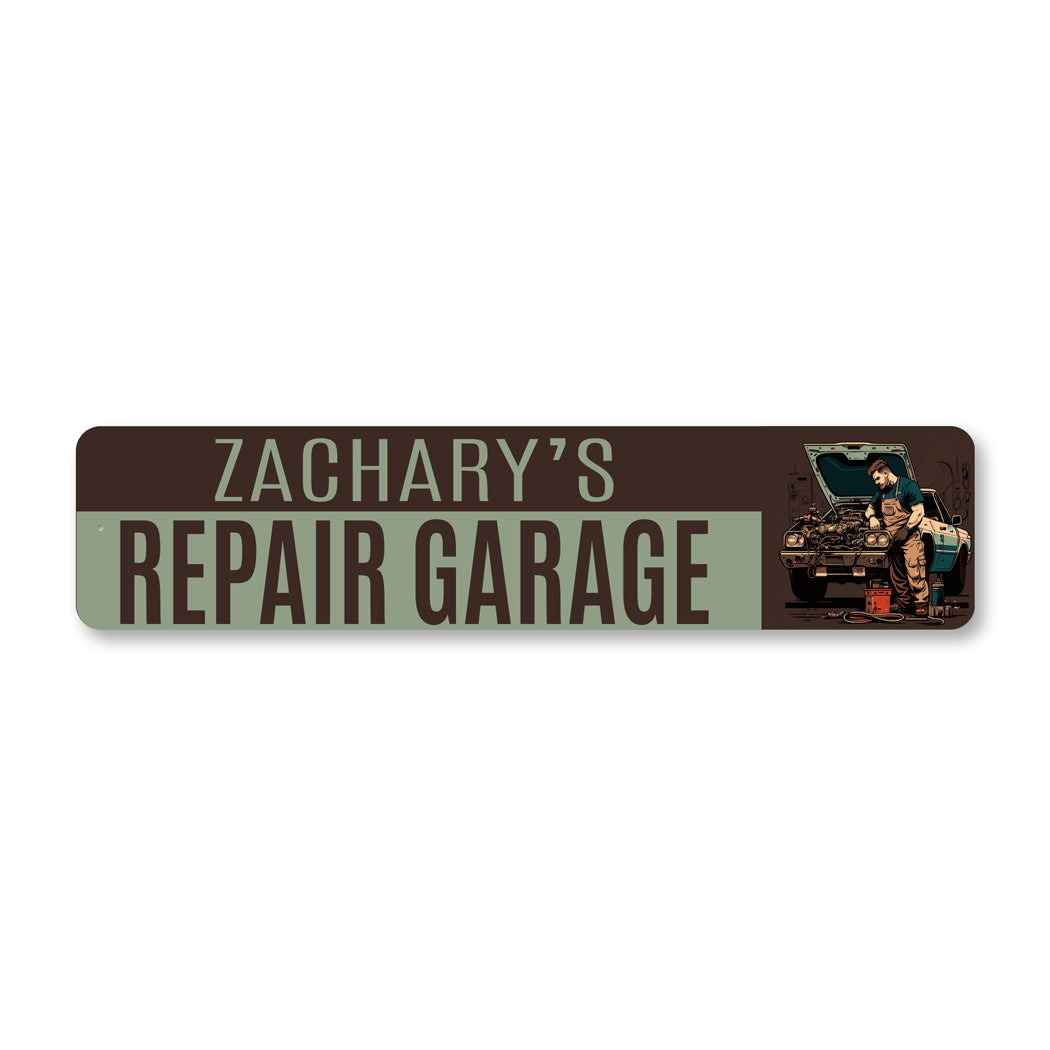 Personalized Car Repair Garage Sign – Lizton Sign Shop