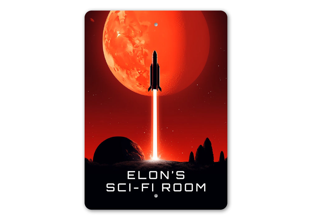 Custom Name Sci-fi Room Spaceship Sign – Lizton Sign Shop