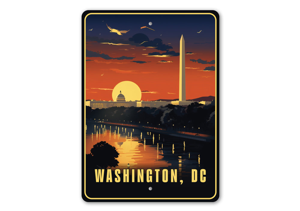 Washington DC Night Time Sign – Lizton Sign Shop