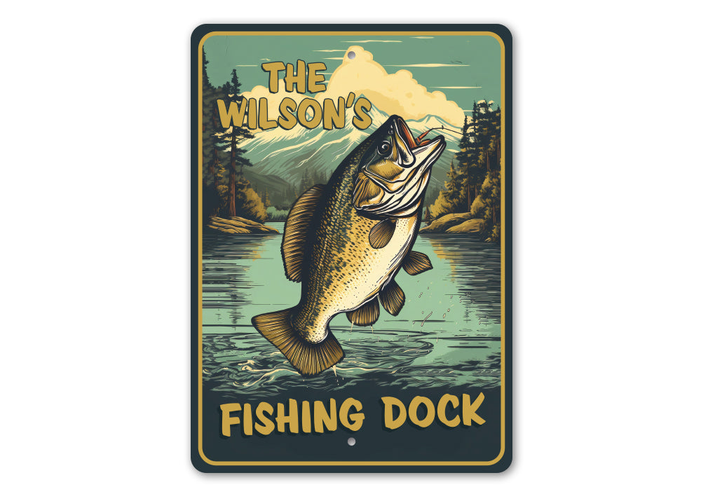 Custom Family Fishing Dock Sign – Lizton Sign Shop