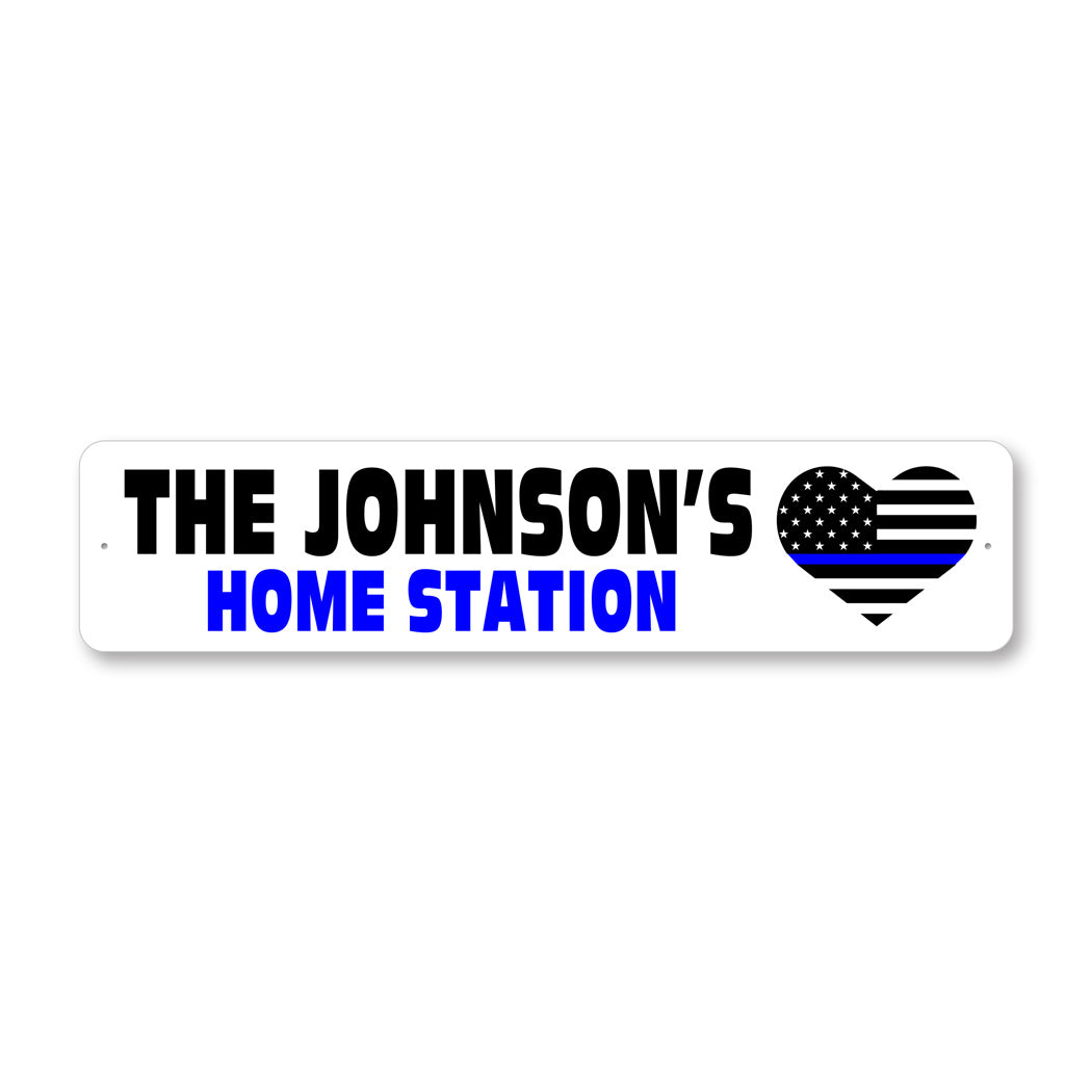 Custom Home Station Police Department Sign – Lizton Sign Shop